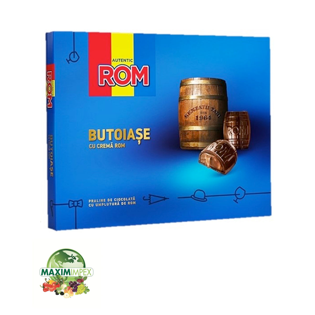 Rom(Butoiase) - Pralines au chocolat -126g – Dionis Vins Roumains