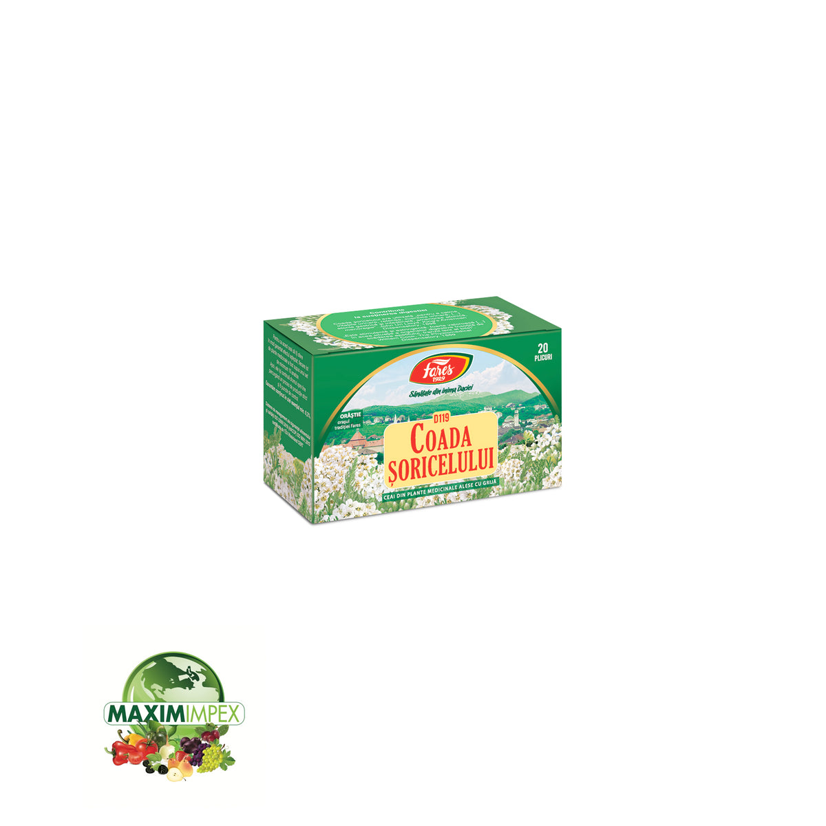 Fares(Coada Soricelului)- Thé à l'achillée millefeuille -20g – Dionis ...