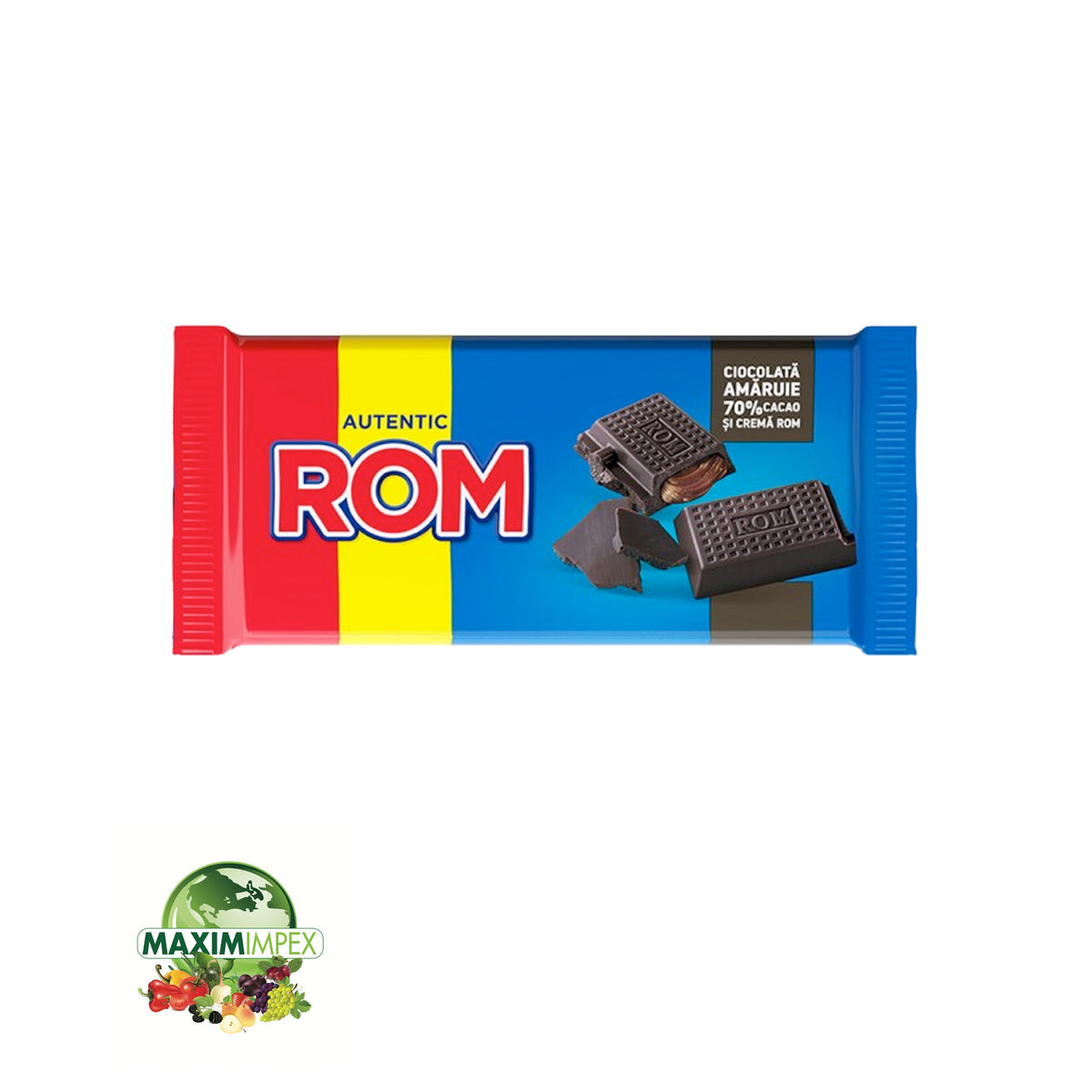 Rom(Tableta Ciocolata 70%) - Chocolat 70% - 88g – Dionis Vins Roumains
